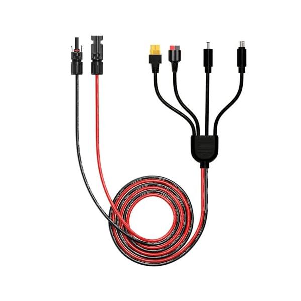2M 4 in 1/4 in 1 充電ケーブル/JPLH-7080・Color:2M 4 in 1・?製品仕様総線長：2M。ケーブル材質：純銅メッキ。メイン：12AWG、サブワイヤ:16AWG。PVC絶縁材質&amp;外皮材質。動作温度：-...