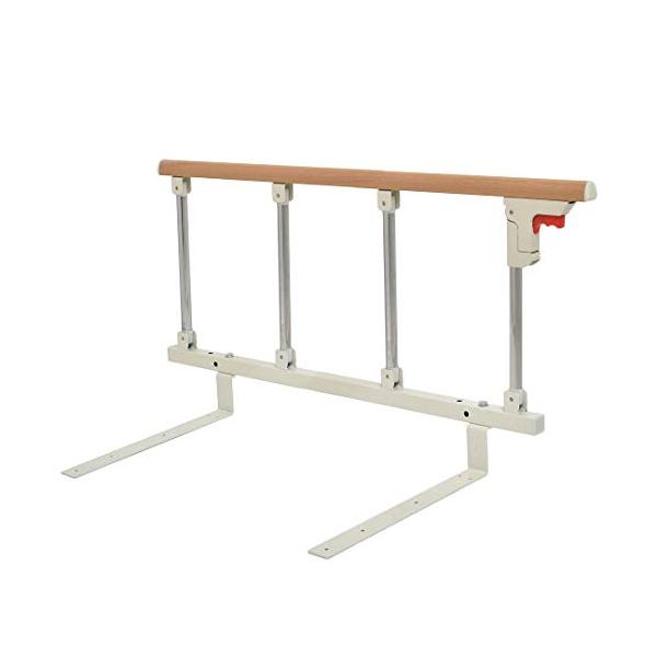 折りたたみ4段/1個 (x 1)/-・Color:4段・パッケージ個数:1・素材：アルミ合金、ステンレス、プラスチック・セット内容：本体、ベッド取付け用バー、固定金具、日本語マニュアル　　▼取付け部分は木製のみ・レバー操作で簡単に折りたたみ...