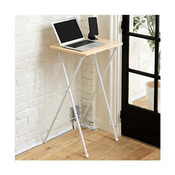 ハイタイプナチュラル/幅50×奥行52×高さ90cm/RYST5040H90(WNWH)・Color:ナチュラルStyle:ハイタイプ・パッケージ個数:1・完成品(組立て不要)・本体サイズ:幅50×奥行52×高さ90cm・折りたたみ時サイズ...