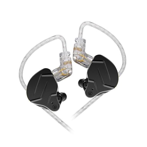 マイクなしブラック/normal/KZ ZSN Pro X・Color:ブラックStyle:マイクなし・亜鉛合金と樹脂ハウジングデザインkz zsn pro x ゲーミングイヤホンのカバーは、高品質の亜鉛合金製で、キャビティは輸入樹脂とアル...