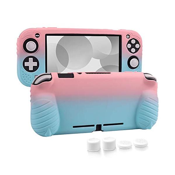 ライトピンク/ブルー/-/-・Color:ライトピンク/ブルー・??対応機種本品は2023年最新発売中Switch lite＆スイッチライトの専用ケース１つとスティックカバー4つの組みセットでございます。ご注意：画面保護フィルムは含めており...