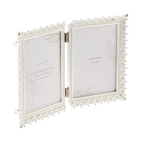 ・ホワイト L判×2 MJ83-LD-WH・・Size:L判×2・サイズ：約W21 H15.3