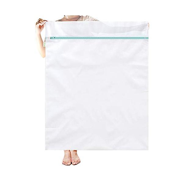・ブルー 90X110CM-1枚入 LAUNDRY_BAG_90x110_BU・・NumberOfItems:1・?? 最新のファスナー改良版、壊れにくい ??耐久性の強いメタル材質を採用、金属部分が太めのため、丈夫で長持ちします。そして、...