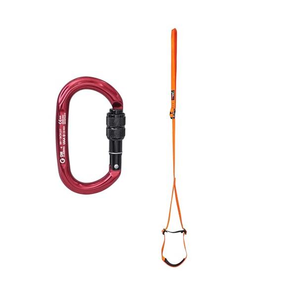 フットループ | カラビナセット/-/-・Color:フットループ | カラビナセット・長さを調整できるGM CLIMBINGのフットループは88cm~125cmの調整範囲を提供し、どんなタイプやサイズの靴、使用者の身長に合わせて最適のサイ...