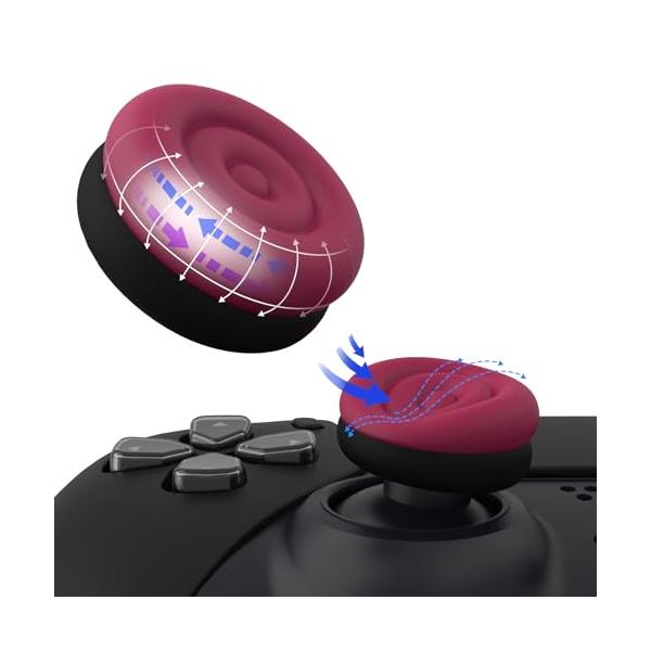 コズミックレッド&amp;ブラック/Circle Texture Design/-・Color:コズミックレッド&amp;ブラック・パッケージ個数:1・性：ps5に適合、ps4と互換性あり、Xbox シリーズ X/S&amp;Xbox On...