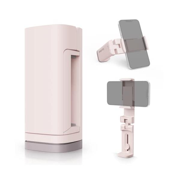 車載ピンク/-/KLTDST・Color:ピンク・?角度自由自在上部のスマホ固定用のクリップは360°回転で、後ろへ折れば290°まで開けます。場所によって好きな角度に変更し、スマホの縦置きも横置きも設置です。・?安定性抜群クランプ部には滑...