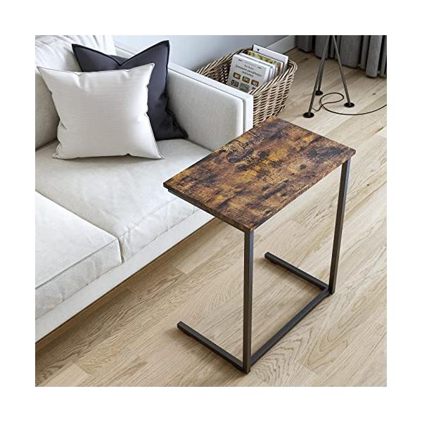 ナイトテーブルヴィーンテージ/幅55×奥行35×高さ65cm/-・Size:幅55×奥行35×高さ65cmColor:ヴィーンテージ・幅広い用途優しい風合いの木目調天然風とアイアンの現代風を合わせた落ち着いたダークブラウン調，リビングルーム...