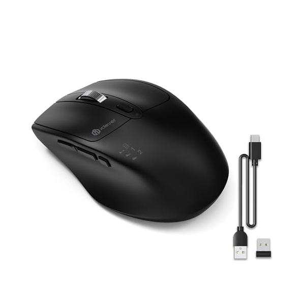 ミニマリズムブラック/小型 中型 Sサイズ Mサイズ/Md167・デュアルモードBluetooth接続とUSBレシーバーをデバイスに差し込むだけで接続される2.4GHz接続の2つの接続方式に対応。Mac、Windows、ChromeOSなど...