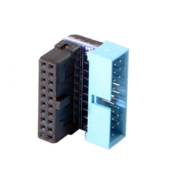 ブルーダウン/Down Angled/97・パッケージ個数:1・下向き90度・USB 2.0バージョンより最大5Gbpsの10倍高速。・双方向データ転送を同時にサポート・USB 3.0 20ピンオス-メス延長アダプター。・2つの角度付きタイ...