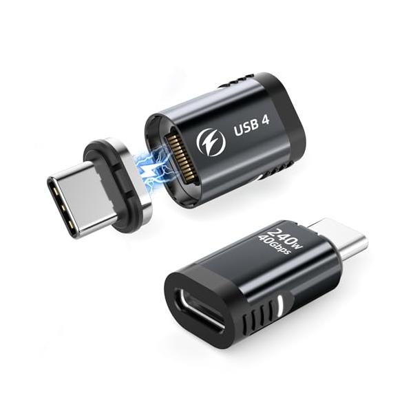 Straight-/2/XCD-5077・Style:Straight・????????[ アップグレードされた 240W 超高速充電速度 ] この USB-C 磁気アダプターは、電力供給テクノロジーにより最大 240W (48V/5A) ...