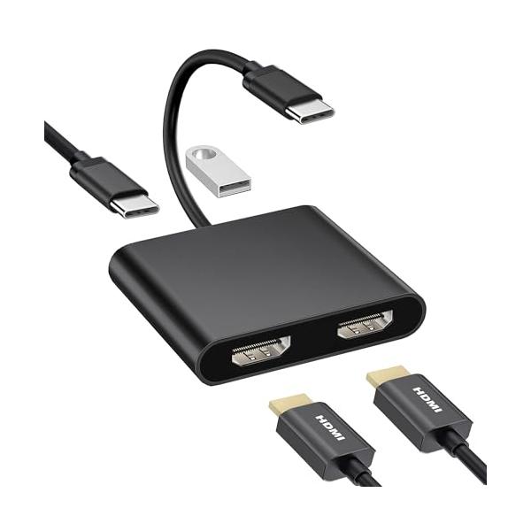 4K@30HZ 4 IN 14 in 1 黒/-/-・Style:4K@30HZ 4 IN 1・パッケージ個数:1・??複数のモニタで作業効率をアップ4K USB HDMI 変換アダプターは、USB Type-Cスマホ、PC、タブレット、パ...