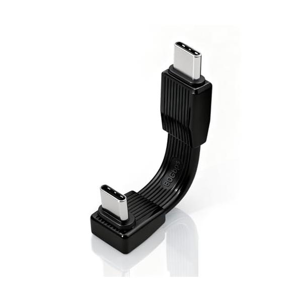 黒/6センチメートル/-・Color:黒・パッケージ個数:1・240W USB-C充電ケーブル短いの長さは6CM/60MMです。ご購入前に長さをご確認ください。・80Gbps USB-C充電ケーブル短いは、最大80 gbpsの超高速データ伝...