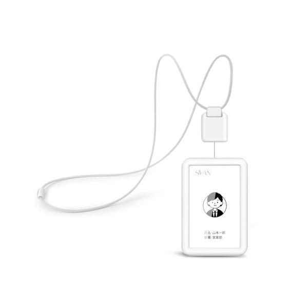 縦型-ホワイト/-/-・Color:縦型-ホワイト・プッシュイン設計で２枚収納・防水防汚この ID カードホルダーは、プッシュイン設計でスムーズな挿抜を実現しつつ、強力な密着性で日常の動作中もカードが外れる心配を解消。薄型のデザインながら、...