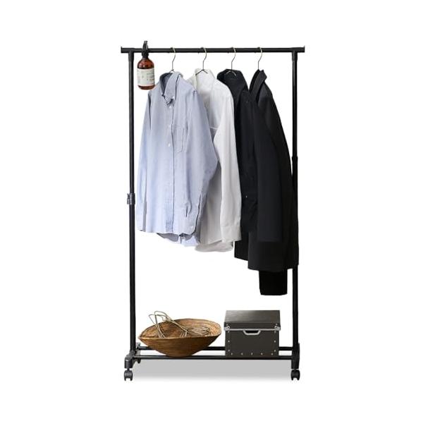 a)単品ブラック/a)シングル(耐荷重8kg)/PE-E180R・Size:a)シングル(耐荷重8kg)Style:a)単品・パッケージ個数:1・製品サイズ(cm):幅約80×奥行約42.5×高さ約87.5~150・製品質量:約1.4kg・...