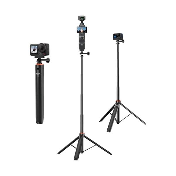 シングル-/-/TP-22・Style:シングル・パッケージ個数:1・自撮り棒と三脚が一体になっているデザイン：アクションカメラのハンドル、延長ポール、手持ちの自撮り棒として使用したり、内蔵の三脚を広げて固定点撮影したりできます。たとえば、...