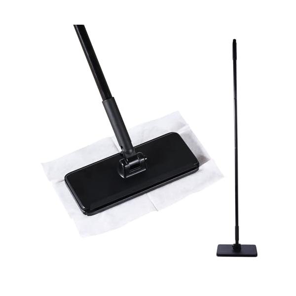 ブラック/Medium/FWS17-BLACK・セット詳細：本体サイズ:24.0×10.0×120.0cm　重量：545g。フロアワイパー:本体1個；付属品: 取替えシート10枚入り。 長さ調整：フロアワイパーは、掃除の場所によって組み立て...