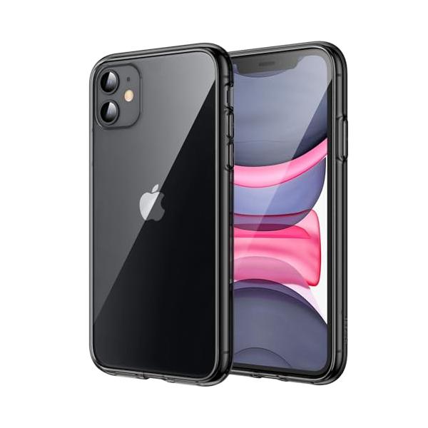 耐衝撃ケースブラック/6.1インチ/3491A-TL・Color:ブラック・パッケージ個数:1・iPhone11 (2019 モデル) のために専門設計・高品質の PC と TPU素材 を採用して、内側の小さなドットのデザインにより、携帯電...