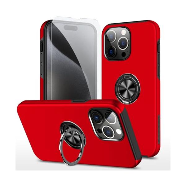 レッド/iPhone 15 Pro Max/-・Size:iPhone 15 Pro MaxColor:レッド・対応機種：iPhone 15 Pro Max 6.7インチ・パッケージ：専門的にデザインしたボックスをつかっており、iPhone...