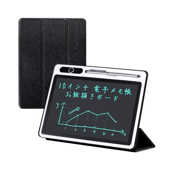 ブラック/-/-・Color:ブラック・パッケージ個数:1・高品質＆耐用：10インチで、フレームが良質のプラスチックを取り入れています。約300ｇの重量しかないため、持ちやすくていつでもどこでもお子様と自由自在に絵を描いたり、文字を書いたり...