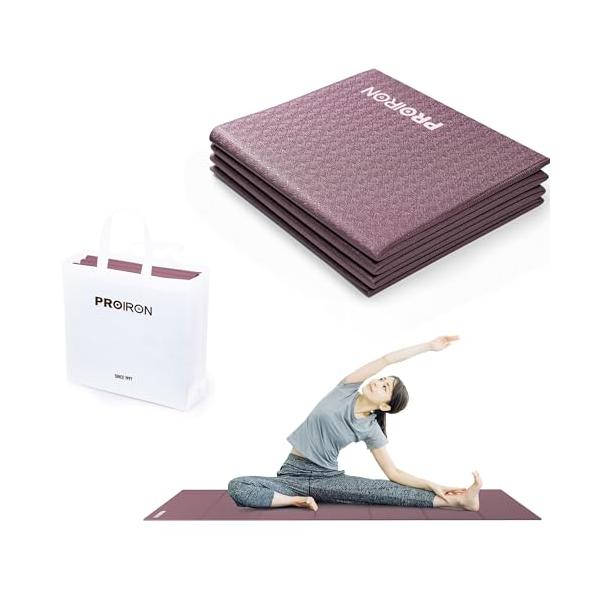 クラレット/-/-・Color:クラレット・折りたたみヨガマットこのヨガマットは折りたたむ前のサイズが183×61cm、折りたたんだ後は30.5×26.5×6cmになります。・持ち運びと収納が便利使わないときは小さくたたんで、バックパックや...