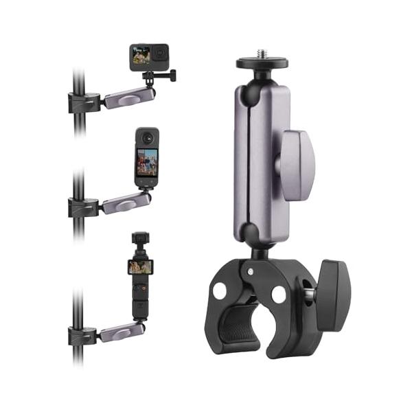 シルバー/S/pocket 3 bike mount・パッケージ個数:1・超安定かつ高耐久設計当社のバイクマウントは高級アルミニウム合金を採用し、一般的な素材と比べて抜群の安定性と耐久性を実現しました。簡単には壊れず、長持ちするように作られ...