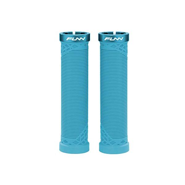 ターコイズ/外径30mm/FN-GR17HIB30-31・Color:ターコイズ・パッケージ個数:1・ ロックオン グリップ Hilt 自転車 グリップ の片側は金属製のロックオンクランプが付いてで、でこぼこのトレイルを下るときに手が滑った...