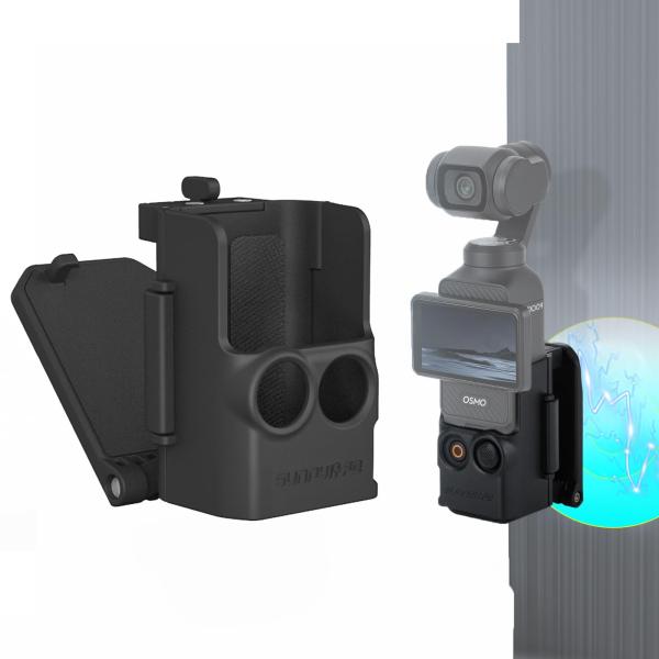 ・ブラック  CEU-SDS-OP3-ZJ761・DJI 対応 OSMO Pocket 3用超強力マグネットバックパックマウント・背面のOsmo Poskcet 3対応 マグネットケージは、強力な磁気効果を持っています・プラスチック＋磁石＋...