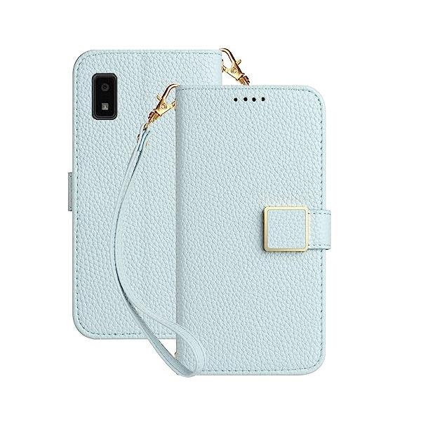 手帳型アイスブルー/Aquos wish/wish2/-・Size:Aquos wish/wish2Color:アイスブルー・対応機種Sharp AQUOS WISH SHG06 A104SH SH-M20 / AQUOS WISH2 SH...