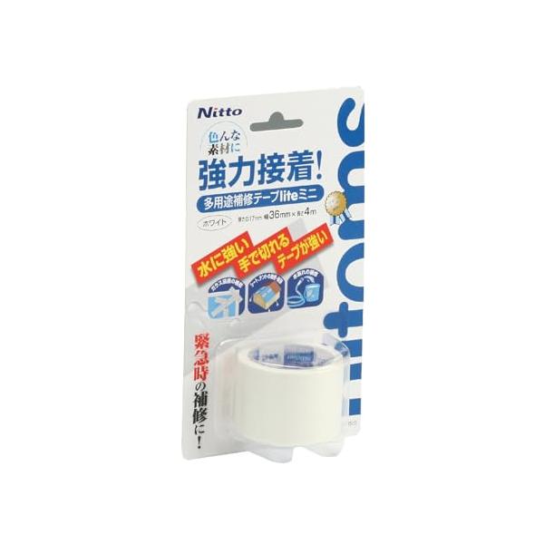 単品ホワイト/ミニサイズ/M5359・Style:単品Size:ミニサイズColor:ホワイト・パッケージ個数:1・用途屋内外の色々な素材に使える補修テープ・アウトドア用品の応急処置に・特徴１強力接着で防水性も高く、様々な生活シーンでの補修...