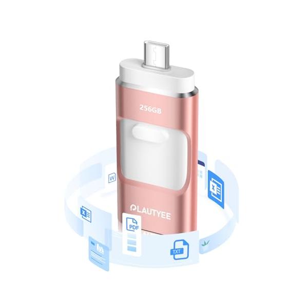 ピンク/専用アプリ不要256GB/OTG50C・Size:専用アプリ不要256GBColor:ピンク・????「アプリ不要-アダプタ不要、最新グレードアップ！」当社のUSBメモリは専用アプリが必要なく、スマホに付属の「アルバム」を使用するだ...