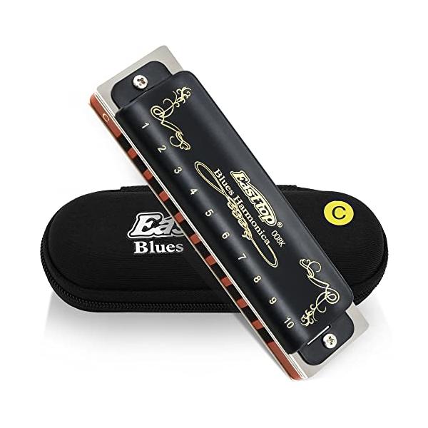 エレガント真鍮ブラック/-/C・Color:ブラック・パッケージ個数:1・調子：ハーモニカ C調 ブルー・音域：10ホール20トーン・材質：真鍮カバー「音色はより豊かに引き出されます。※電気めっき」+ABS樹脂製本体「口当たりの良い樹脂製カ...