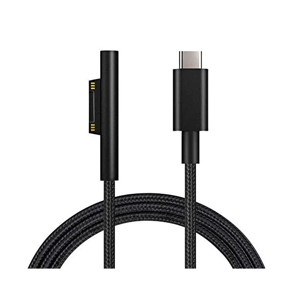 1.ブラック ナイロン編み ・ オス USBC 1.8m/-/s0・パッケージ個数:1・対応機種Microsoft Surface Pro 10/3/4/5/6/7/7+ 、Surface Laptop1/2/3/6、Sruface Boo...