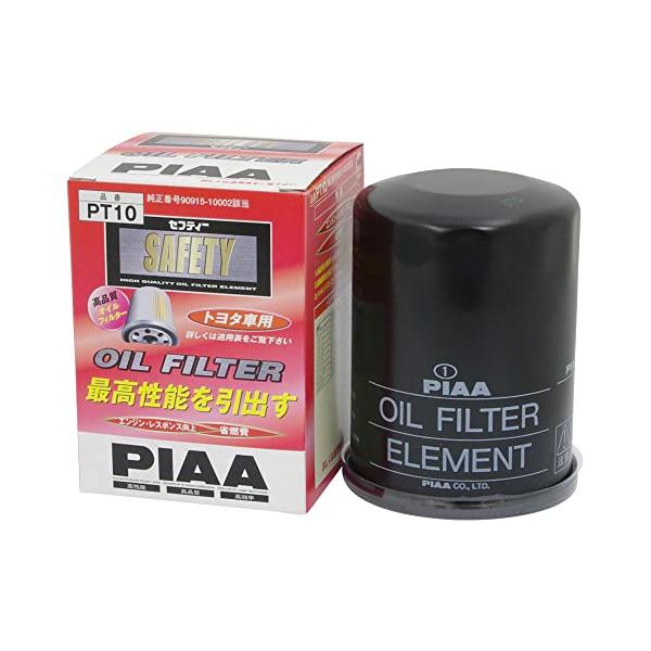 オイルフィルター単品・ブラック  PT10・・Style:オイルフィルター単品・PIAAブランドのオイルフィルター・品番：PT10・生産国：日本製・該当純正品番：90915-10002・注意！ご購入の際には車種適用表をご確認ください。