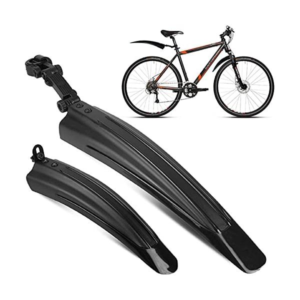 サイクリングブラック/29cm×7cm×6.8cm（前輪用）/54cm×6.5cm×5.4cm（後輪用）/-・Color:ブラック・パッケージ個数:1・??耐久性 - 超耐圧力 PVC 素材を採用して、強度と柔軟性が高いの自転車泥除けです。...