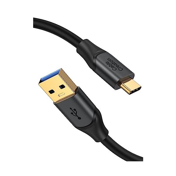 USB A - C。ブラック/0.5M (c to a）/CC1200・Size:0.5M (c to a）・パッケージ個数:1・USB 3.2 10Gbpsデータ転送本Gen2 USB 3.2 Type-C to Type-Aケーブルは、...