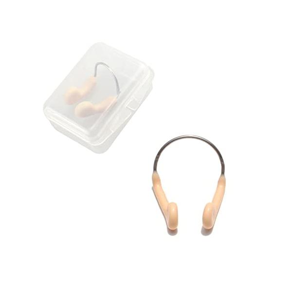 肌色/-/-・Color:肌色・?パッケージ内容：ノーズクリップ×2。・?サイズ：ノーズクリップ長2.5cm×幅1.5cm×厚2cm、 収納ボックス長4.5cm×幅4cm×厚2.5cm。・?柔らかい：ノーズクリップチャックはやわらかいシリコ...