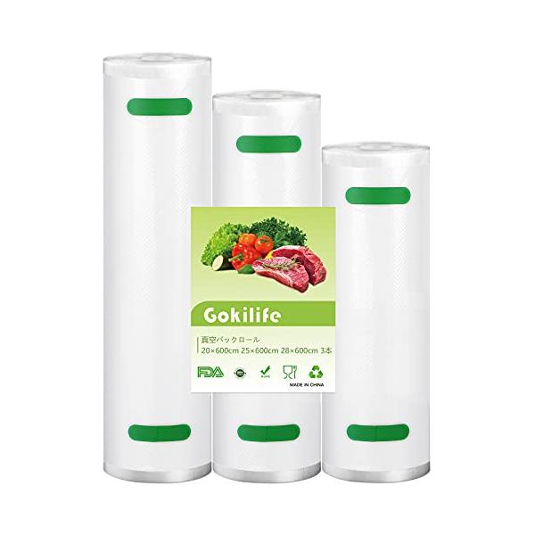 透明/20*600cm+25*600cm+28*600cm/-・Size:20*600cm+25*600cm+28*600cm・??鮮度長持ち 密封性が非常に高いので、空気の侵入を効果的に防ぎます。水分や臭いの移り、カビの発生の防止に最適で...