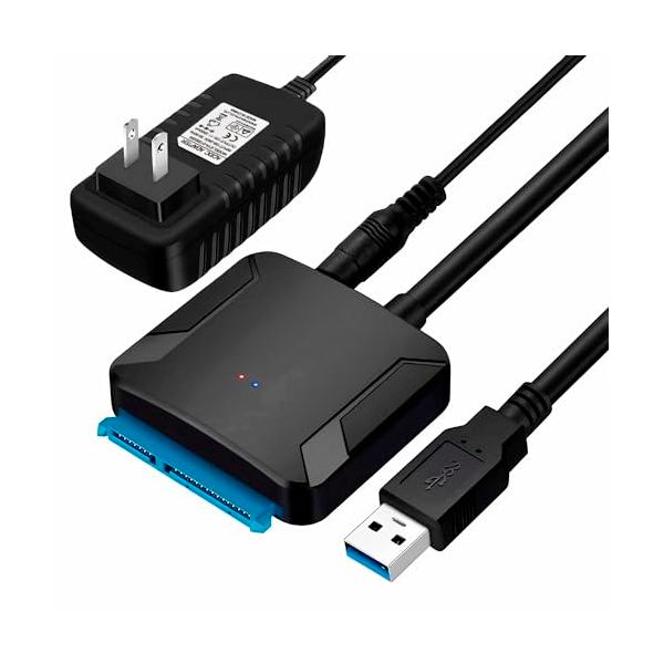 ブラック/-/-・パッケージ個数:1・SATA USB変換ケーブル3.5インチSATA HDDおよび2.5インチSATA HDD SSDドライブをUSB3.0でコンピューターに接続し、データへのアクセスとバックアップを行えます。ご注意：消費...