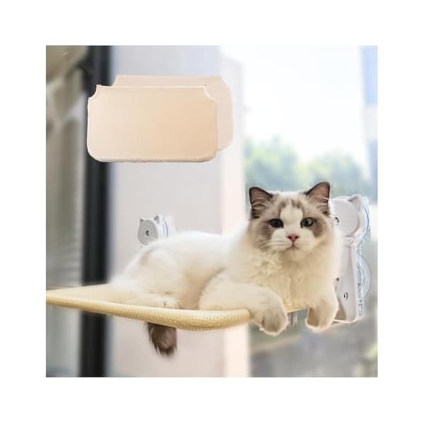 ベージュ/大(52×30cm・メッシュ×1 + フリース×1)/CTHM-BGE-1・Color:ベージュSize:大(52×30cm・メッシュ×1 + フリース×1)・最高の日向ぼっこスポットのハンモック「縄張りを守る本能」「外の世界に興...