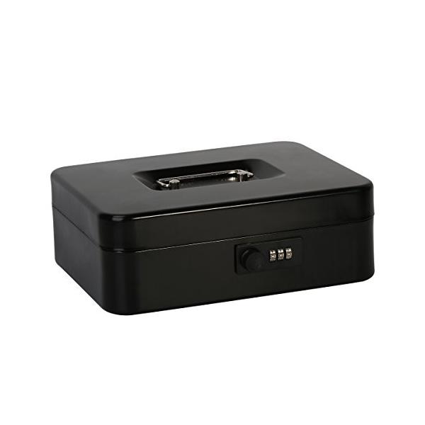 黒/-/-・Color:黒・パッケージ個数:1・「サイズ/重量」W250xL200xH90mm / 1.115kg・「本体材質」鉄合金で、強く耐久性に優れる安心保管手提げ金庫です。・「改良安全ダイヤル錠」お好きな番号に設定でき、鍵を紛失する...