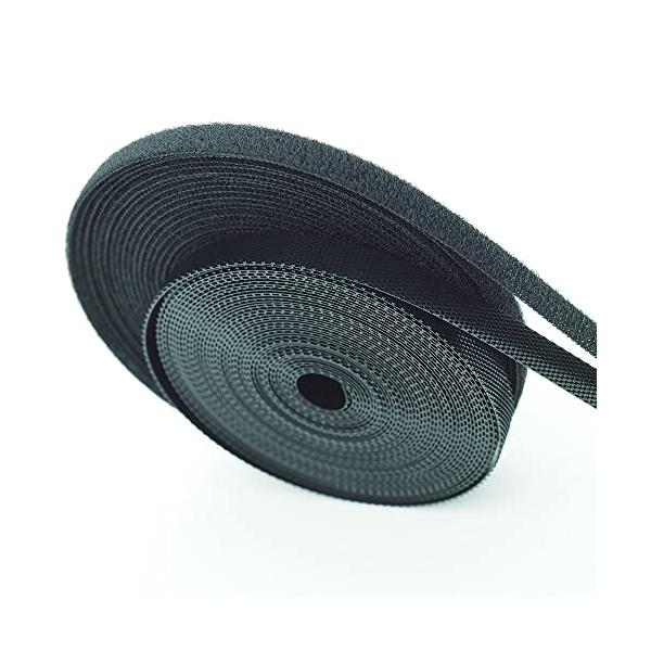 コンパクトブラック/8mm/-・Size:8mmColor:ブラック・★ ベルクロ 素材 ：プラスチック＆防水ナイロン。ソフトな感触のマジックテープです。・★ カラー：ホワイト。サイズ:長さ約5m、幅約8mm。・★使用方法: 裏ゴムなし、縫...