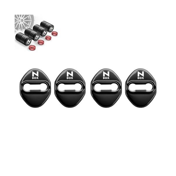 ブラック/nbox専用/nbox jf1 jf2 jf3 jf4 jf5 jf6・Color:ブラック・パッケージ個数:4・??適用：ドアロックカバー保護アクセサリーはfor N-BOX JF1 JF2 JF3 JF4 JF5 JF6 適用...