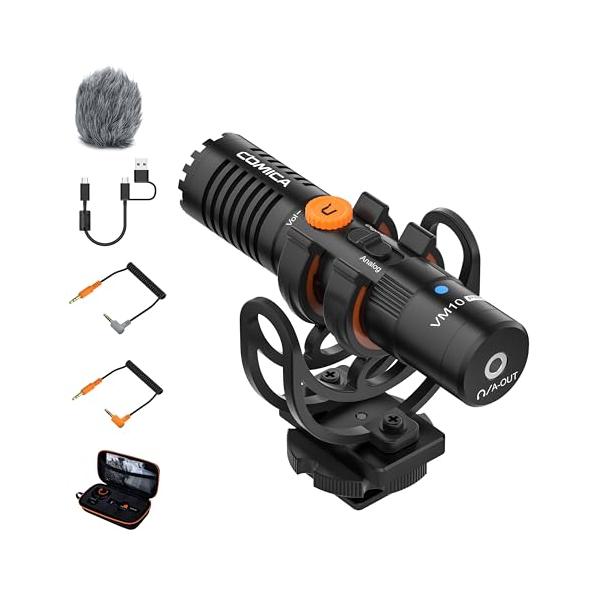 ブラック/-/VM10 PRO・パッケージ個数:1・デジタル/アナログ出力モードVM10 PRO最新アップグレード！2種類のモード切替がで、応用範囲が広いです。3.5mmとUSB端子を持つ設備に幅広く対応します。USB Type-Cと3.5...