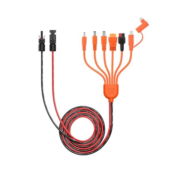 7 in 1 ソーラー充電ケーブル/1M/JPLH-7449・Size:1MColor:7 in 1 ソーラー充電ケーブル・?製品仕様総線長：1M。ケーブル材質：純銅メッキ。メイン：12AWG、サブワイヤ:16AWG。PVC絶縁材質&amp...