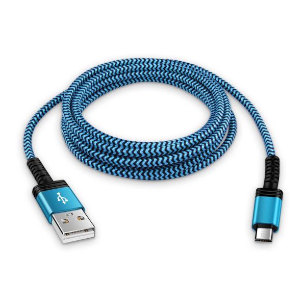 ・ブルー 180mm ・・Color:ブルー・USB A?Micro(B)ケーブルUSBインタフェースを持つパソコンと充電器などに、マイクロ端子の機器を接続し、2.4A充電とUSB2.0データ転送を実現するmicro usbケーブルです。・...