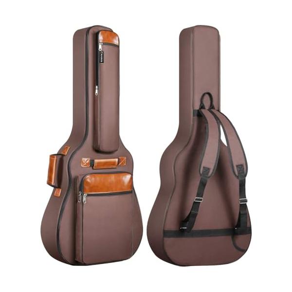 ブラウン/41/40/39インチ/-・Color:ブラウン・パッケージ個数:1・厚いスポンジ12mm厚いスポンジはギターの損傷を防ぐことができ、調節な厚いストラップは持ち運ぶ時もっと快適になります。・防水オックスフォード布オックスフォード生...
