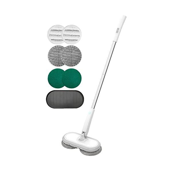 ホワイト/-/-・GOBOTコードレス電動モップより速く、より強力な洗浄能力を備えており、回転速度は最大200回転に達することができて、前向けの自走力により、力を入れず、掃除効率を向上して、楽々になれますので、 家事に苦労した人を解放できて...