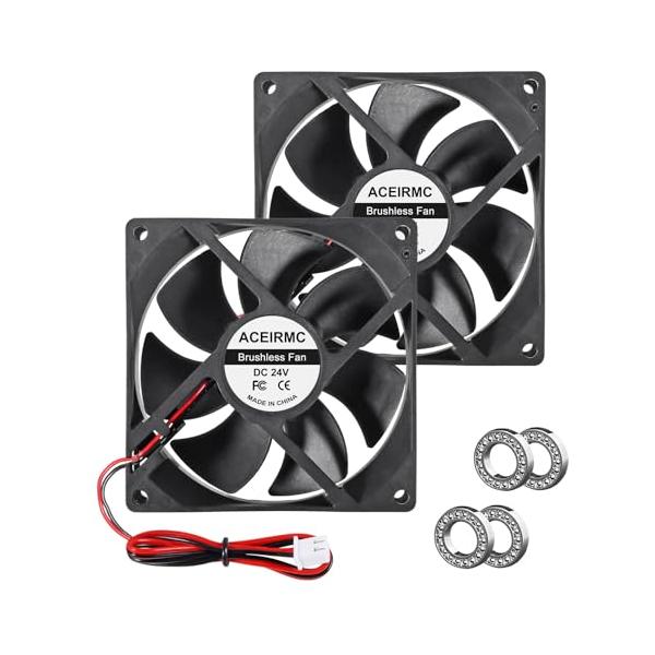 ダブルボールベアリング24V 2ピン。-/-/9225・Style:ダブルボールベアリング24V 2ピン。・24Vファン:CPU PC コンピューター PC ケース (HTPC、ITX、Mini ATX、SSF)、アンプ、UPS、LEDステ...