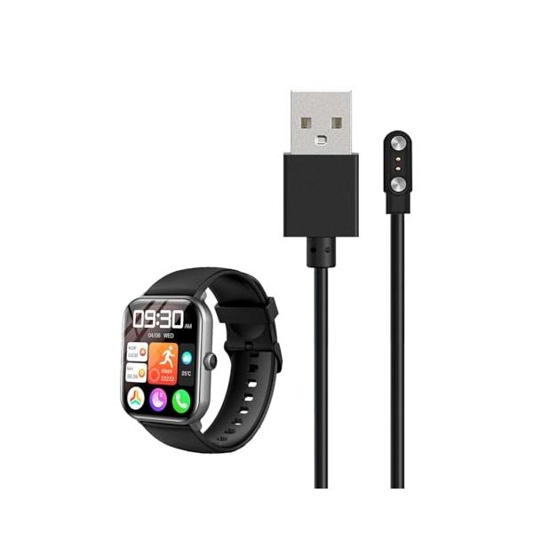 1本/ブラック/Segick KW105-G01 1.9インチ スマートウォッチ 充電ケーブル/-・Size:Segick KW105-G01 1.9インチ スマートウォッチ 充電ケーブルColor:1本/ブラック・対応機種Vialove ...