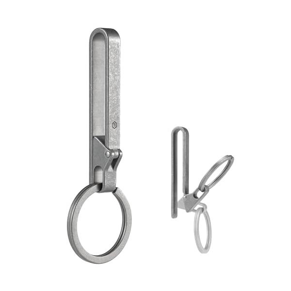 メンズKM23/M/KM23・パッケージ個数:1・チタン合金キーホルダーKM23全部位がチタンでできているためとにかく軽い！キーホルダー本体の長さ64mm，幅6.9mm 全体の厚さは10.5mm重さはわずか13.4gです。また、軽量であるこ...